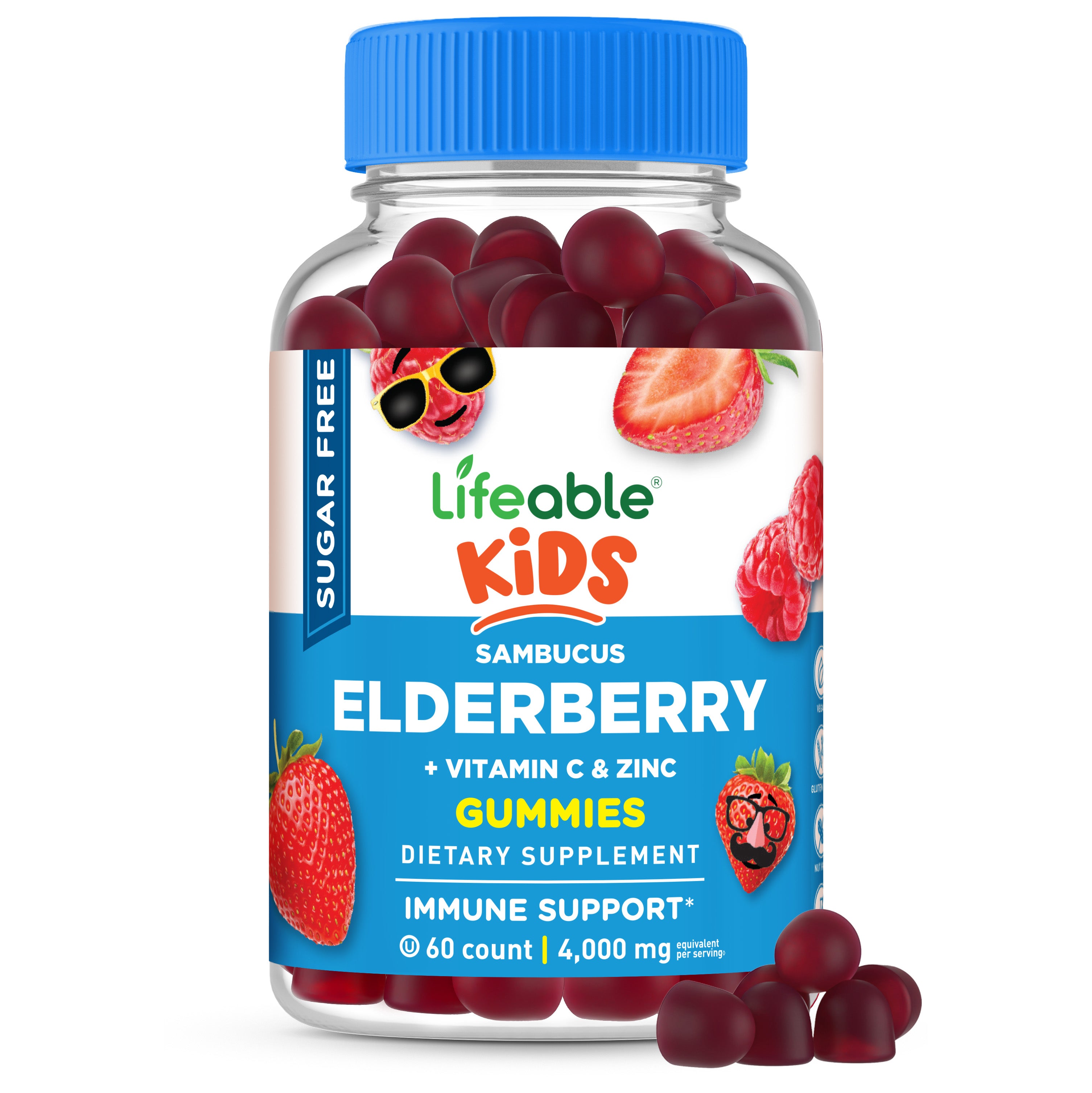 Sugar Free Elderberry Gummies For Kids Lifeable Sugar Free Elderberry Gummies For Kids Lifeable